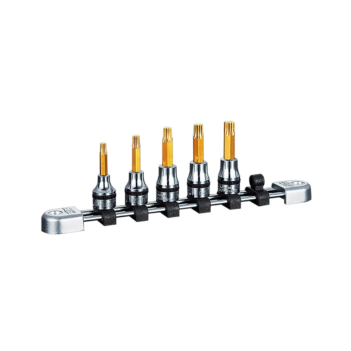 3/8"sq. T-Type Torx Bit Socket Set (5pcs.) | nepros Tools